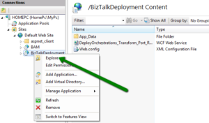 Walkthrough Using BizTalk Deployment Framework (BTDF) – 3 Deploying Virtual Directories ...